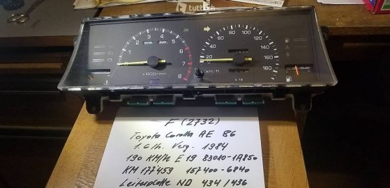 AE86 Trivia: AE86 and AE85 Gauge clusters - Banpei.net